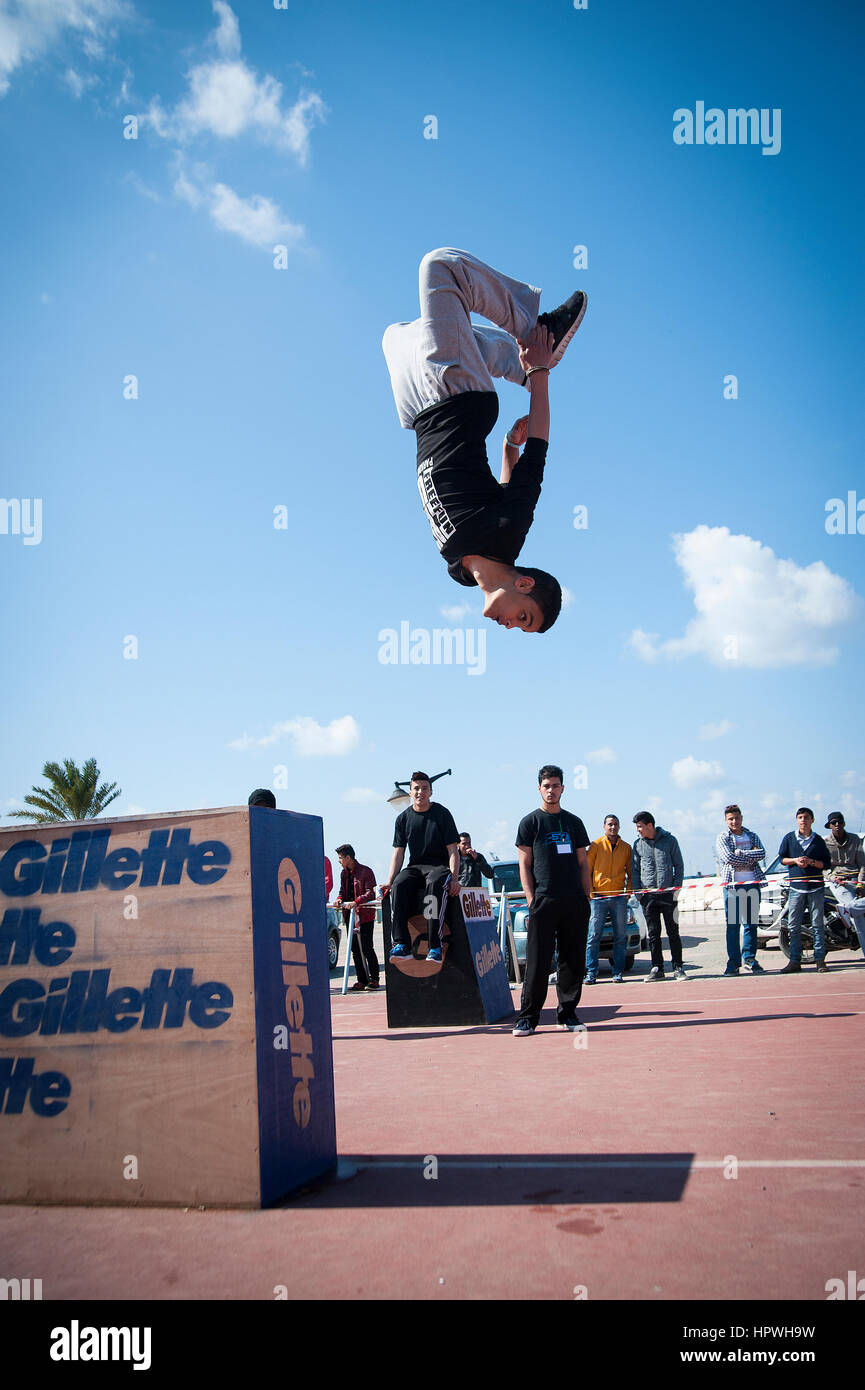 LIBYA, TRIPOLI: Break Dance and parcour festival takes place in a ...
