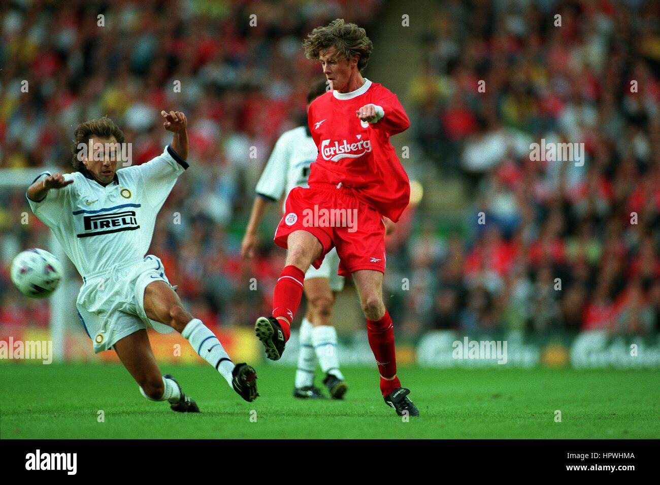 STEVE MCMANAMAN & CAUET LIVERPOOL V INTER MILAN 05 August 1998 Stock ...