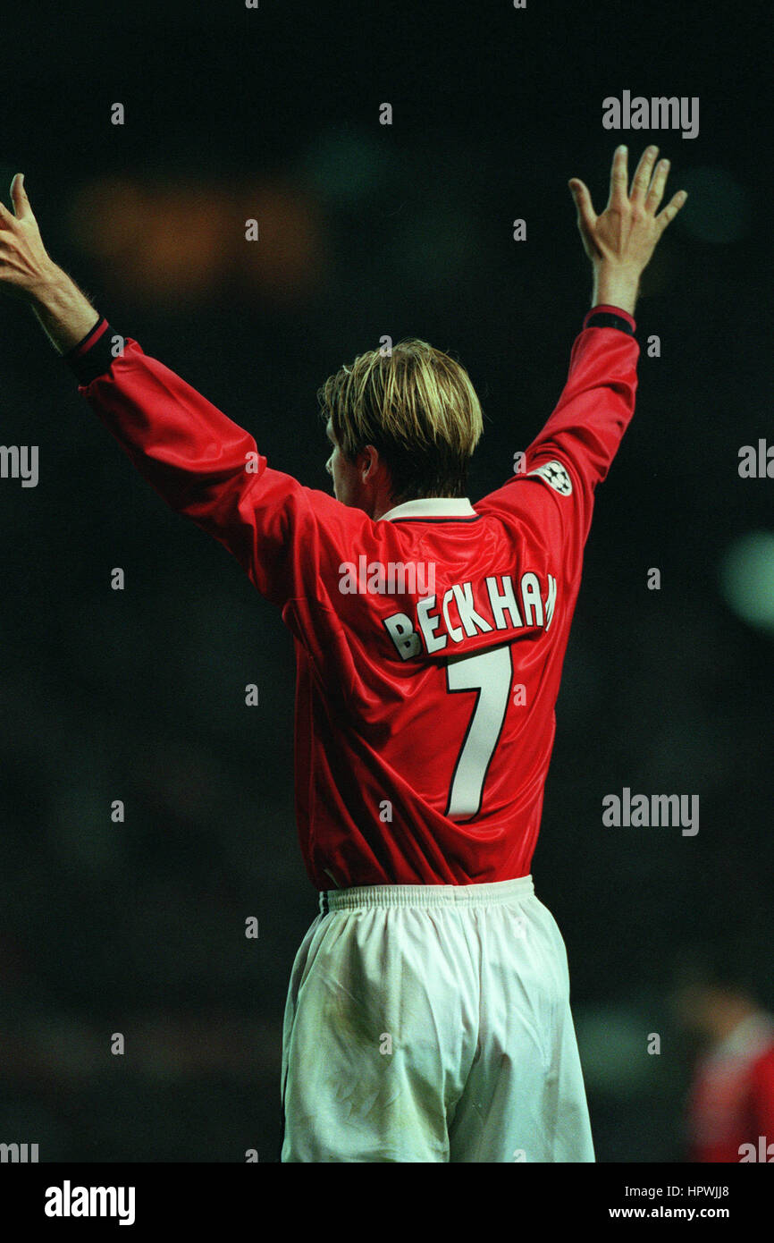 DAVID BECKHAM MANCHESTER UNITED FC 13 August 1998 Stock Photo - Alamy