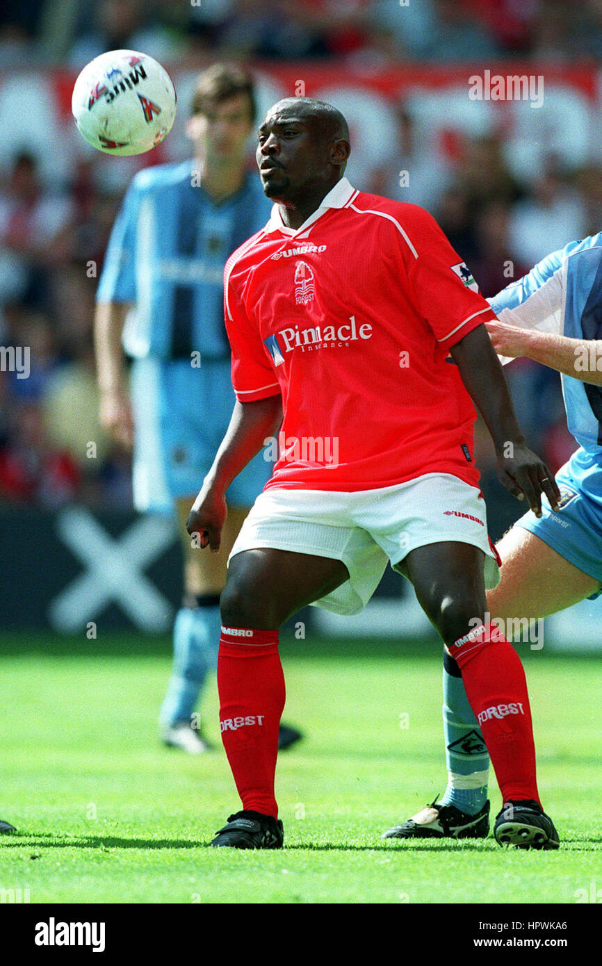JEAN-CLAUDE DARCHEVILLE NOTTINGHAM FOREST FC 22 August 1998 Stock Photo ...