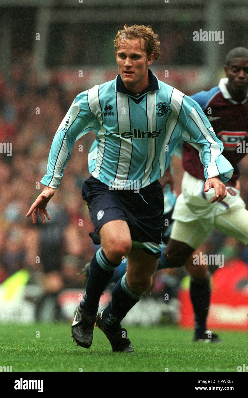 MIKKEL BECK MIDDLESBROUGH FC 24 August 1998 Stock Photo - Alamy