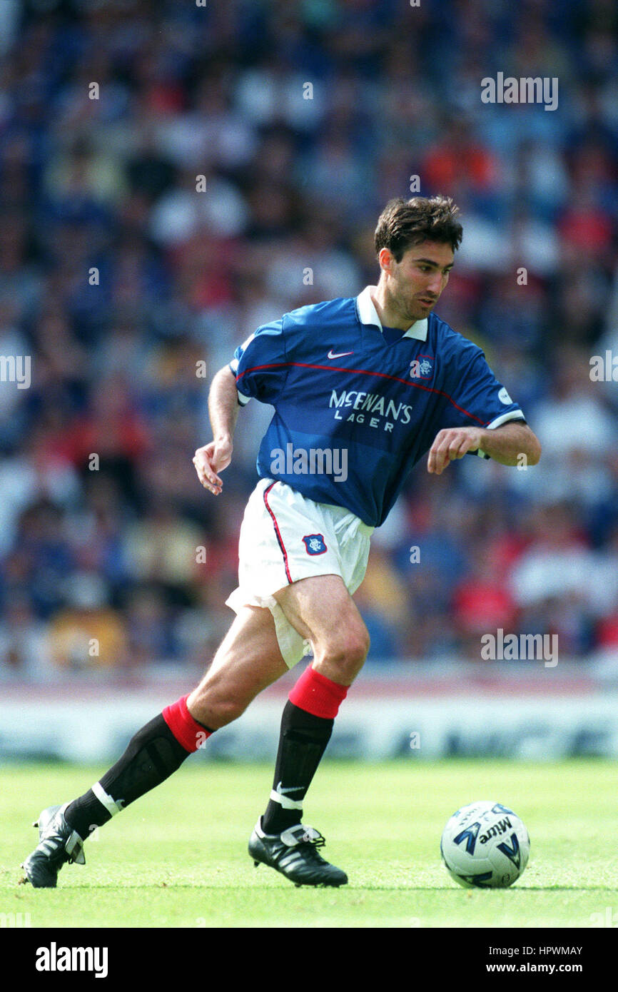 TONY VIDMAR GLASGOW RANGERS FC 01 September 1998 Stock Photo - Alamy