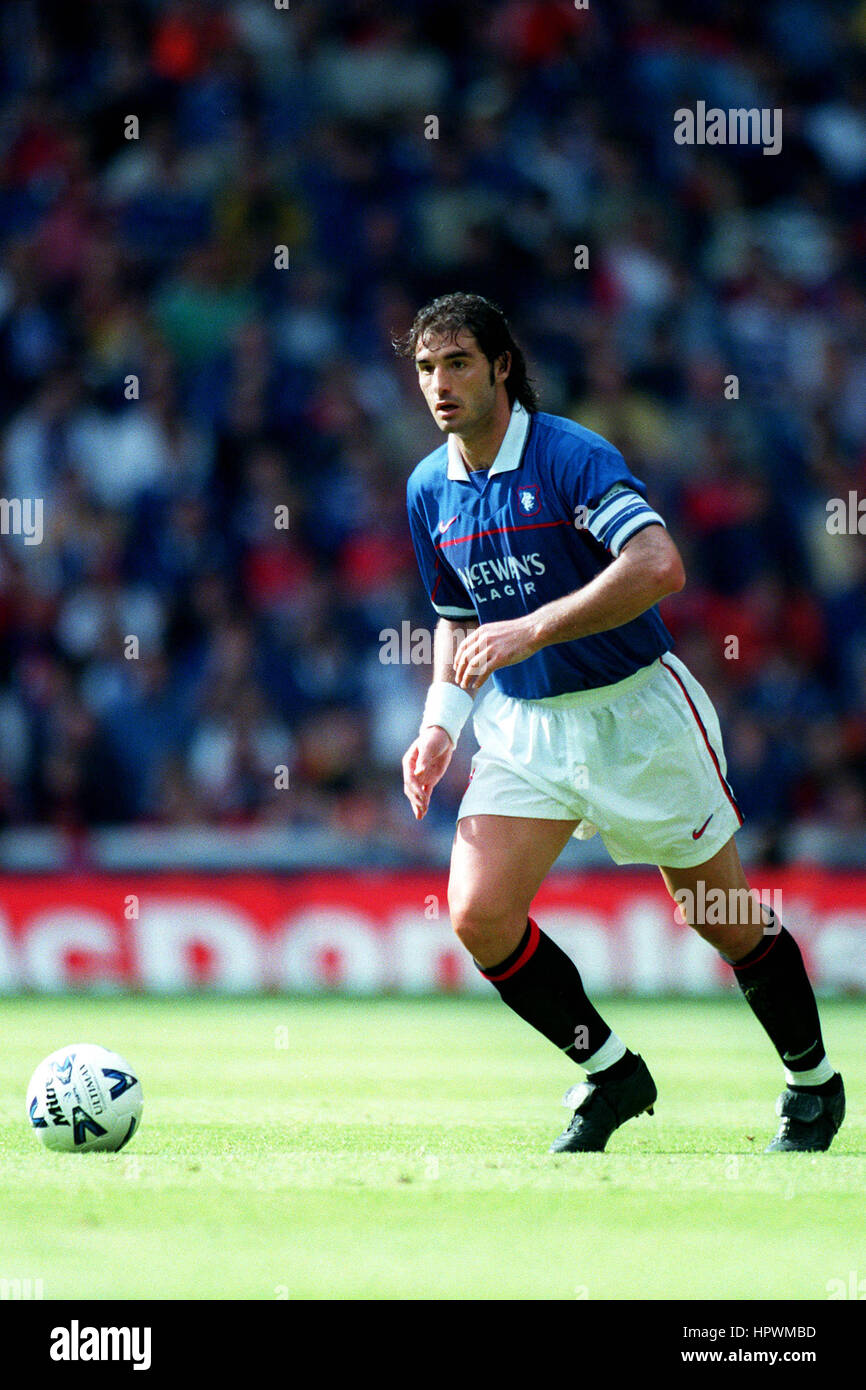 LORENZI AMORUSO GLASGOW RANGERS FC 01 September 1998 Stock Photo - Alamy