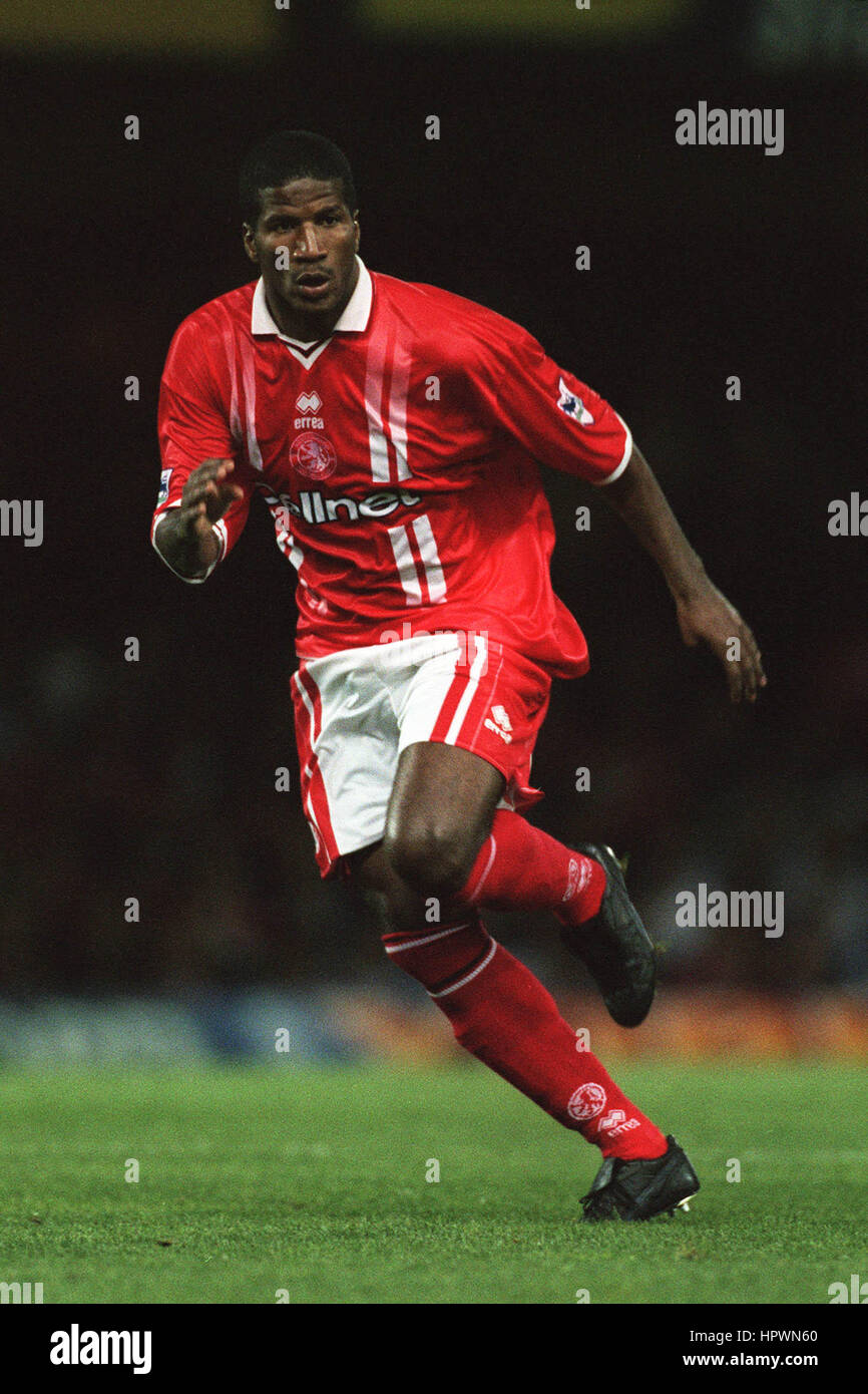 HAMILTON RICARD MIDDLESBROUGH FC 10 September 1998 Stock Photo - Alamy