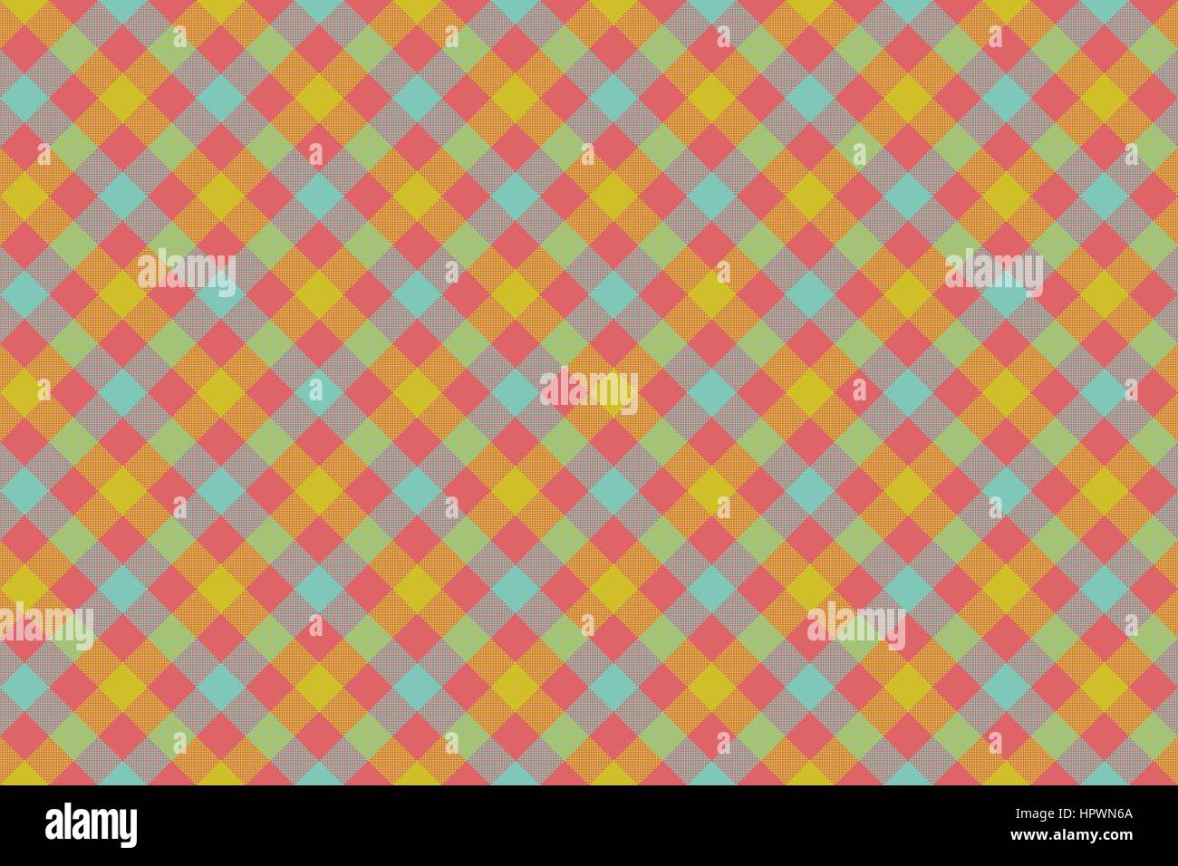 Check diagonal fabric texture background seamless pattern. Vector ...