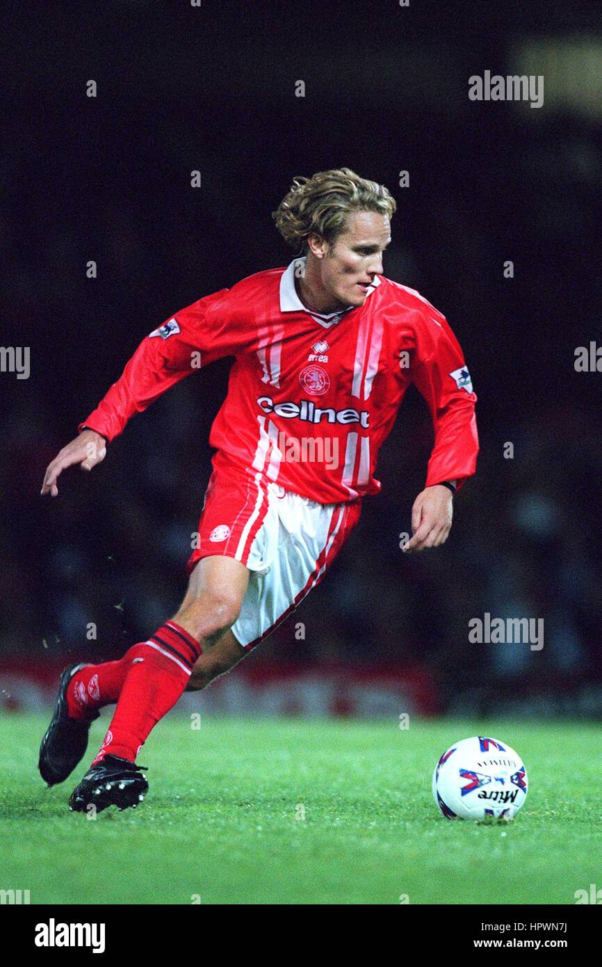 MIKKEL BECK MIDDLESBROUGH FC 10 September 1998 Stock Photo - Alamy