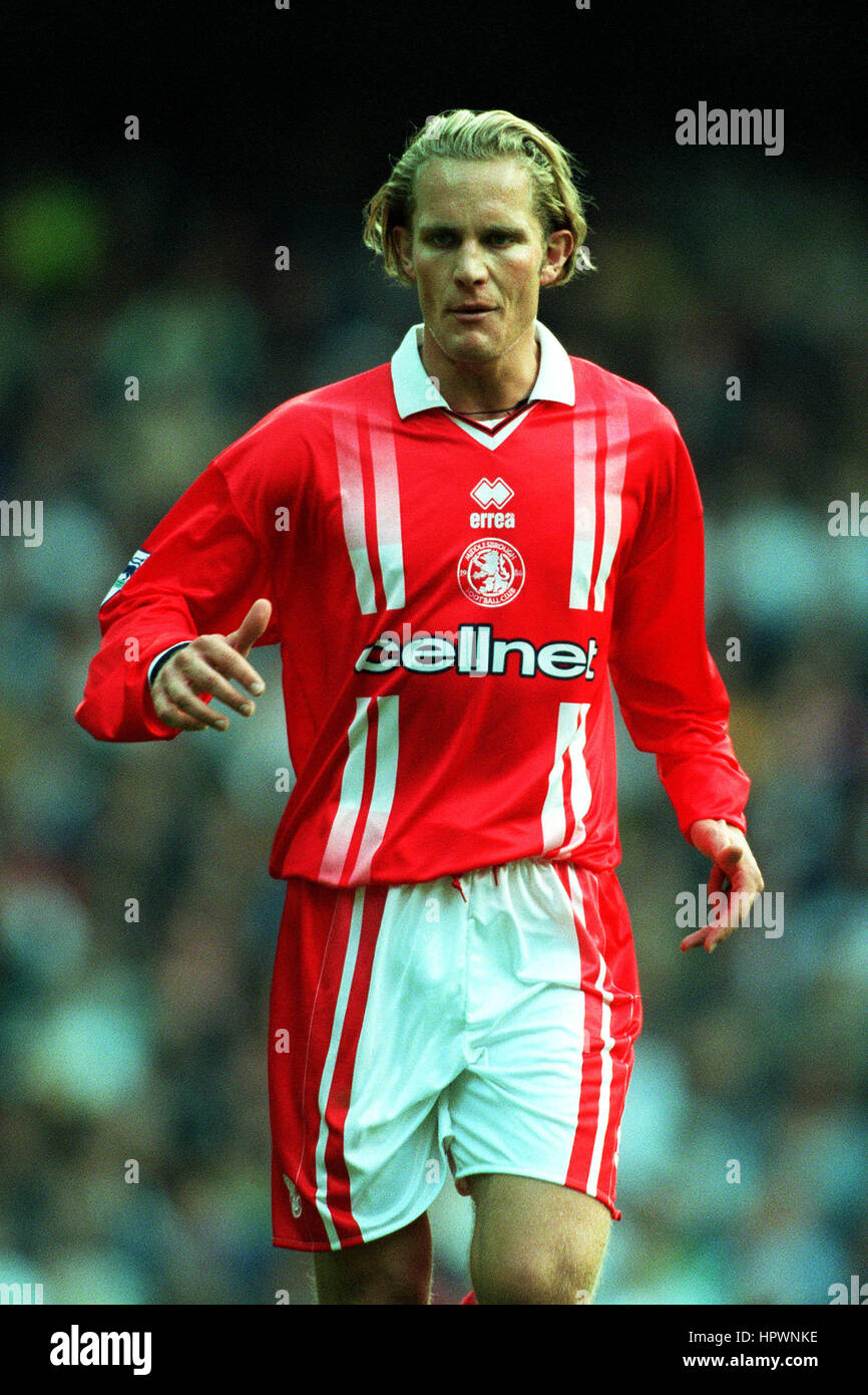 MIKKEL BECK MIDDLESBROUGH FC 06 September 1998 Stock Photo - Alamy