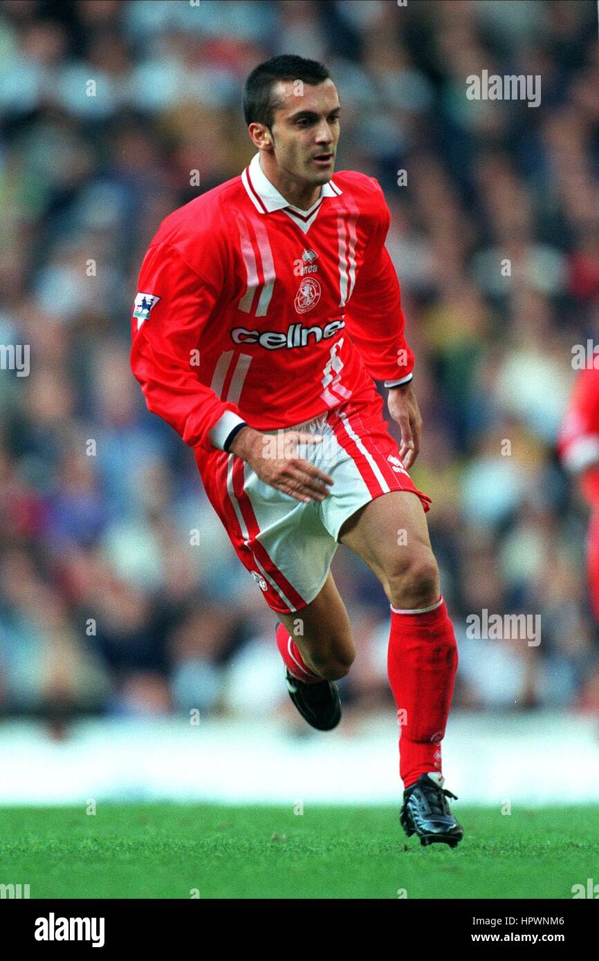 MARCO BRANCA MIDDLESBROUGH FC 06 September 1998 Stock Photo - Alamy
