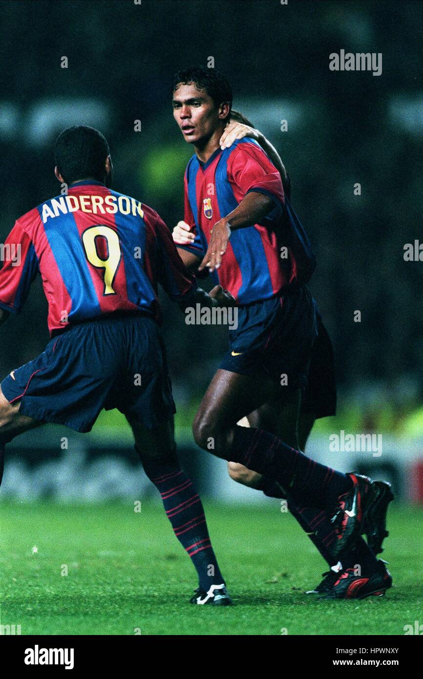 GIOVANNI & SONNY ANDERSON MANCHESTER UTD V FC BARCELONA 17 September ...