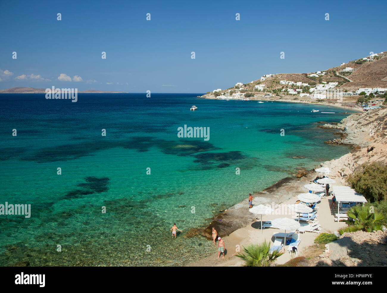 Beach near Agios Ioannis, Mykonos Stock Photo - Alamy