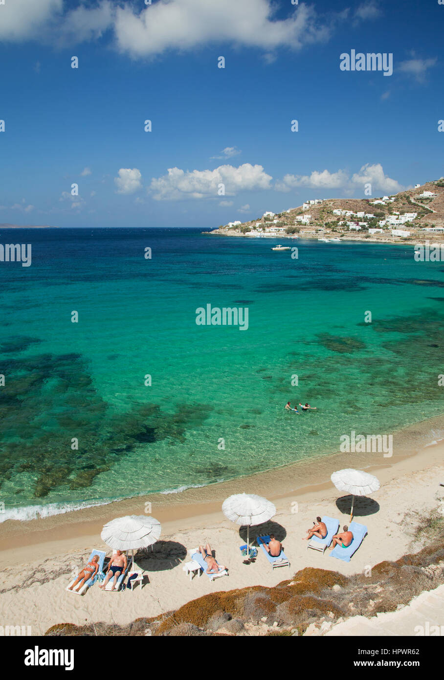 Beach near Agios Ioannis, Mykonos Stock Photo - Alamy