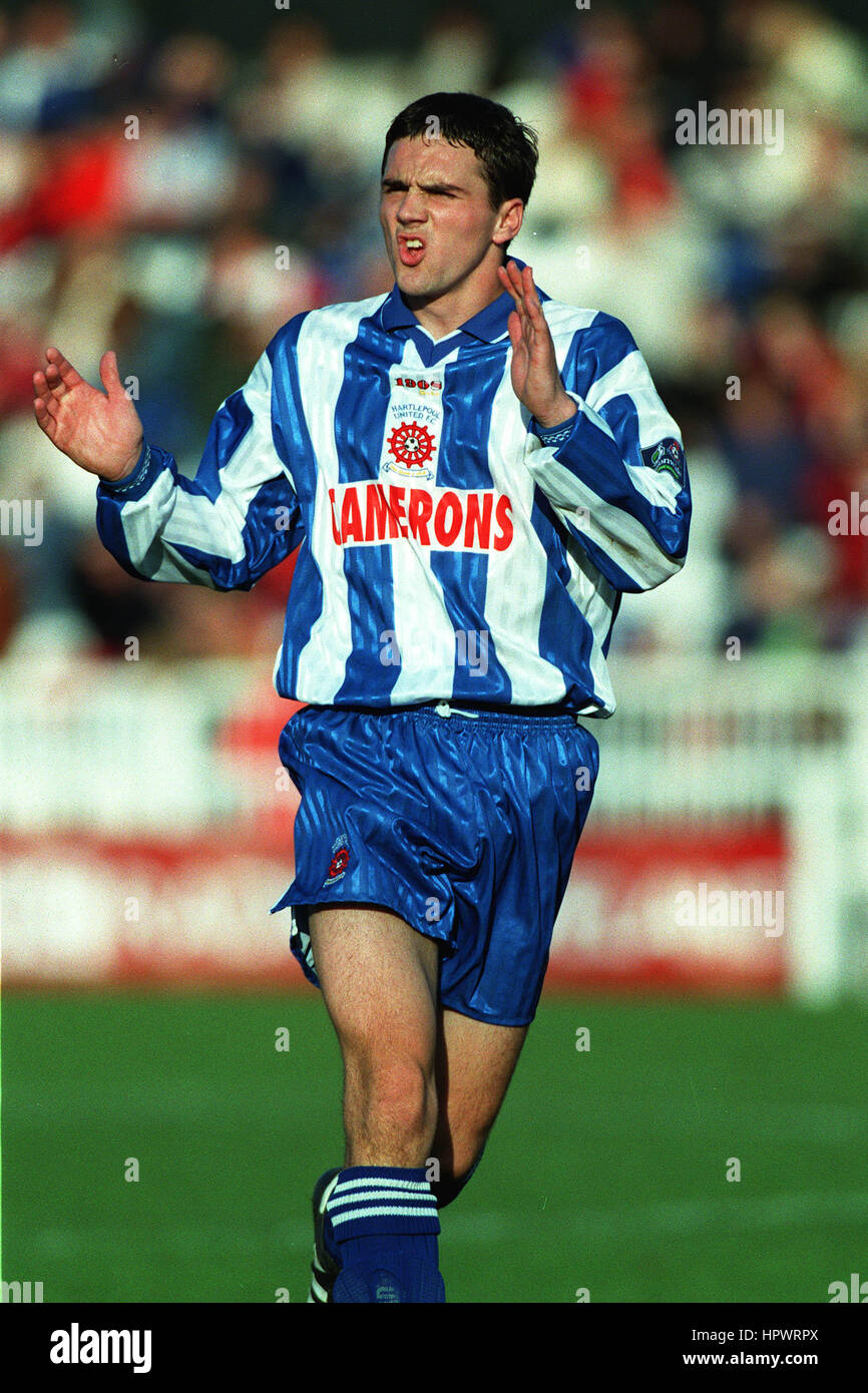 TOMMY MILLER HARTLEPOOL UNITED FC 10 October 1998 Stock Photo - Alamy