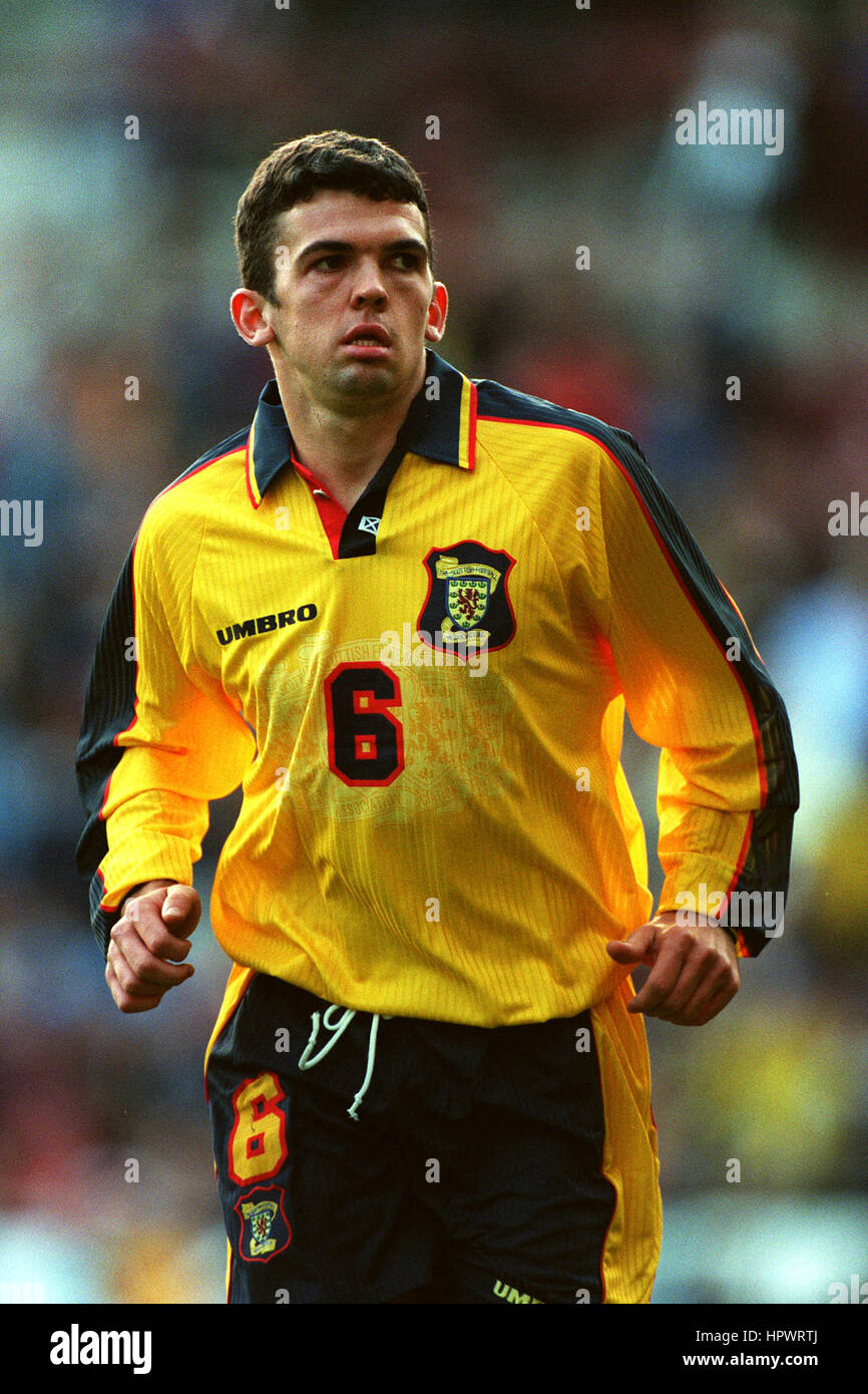 CALLUM DAVIDSON SCOTLAND & BLACKBURN ROVERS FC 10 October 1998 Stock ...