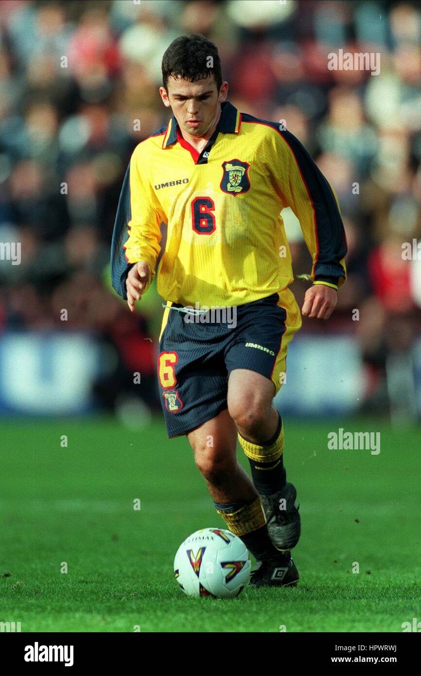 CALLUM DAVIDSON SCOTLAND & BLACKBURN ROVERS FC 10 October 1998 Stock ...