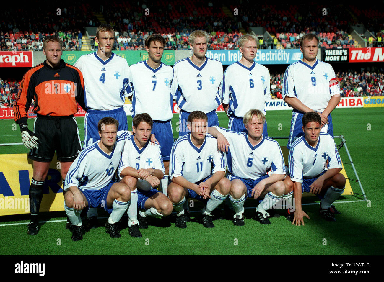 FINLAND TEAM GROUP FINLAND FC 12 October 1998 Stock Photo - Alamy