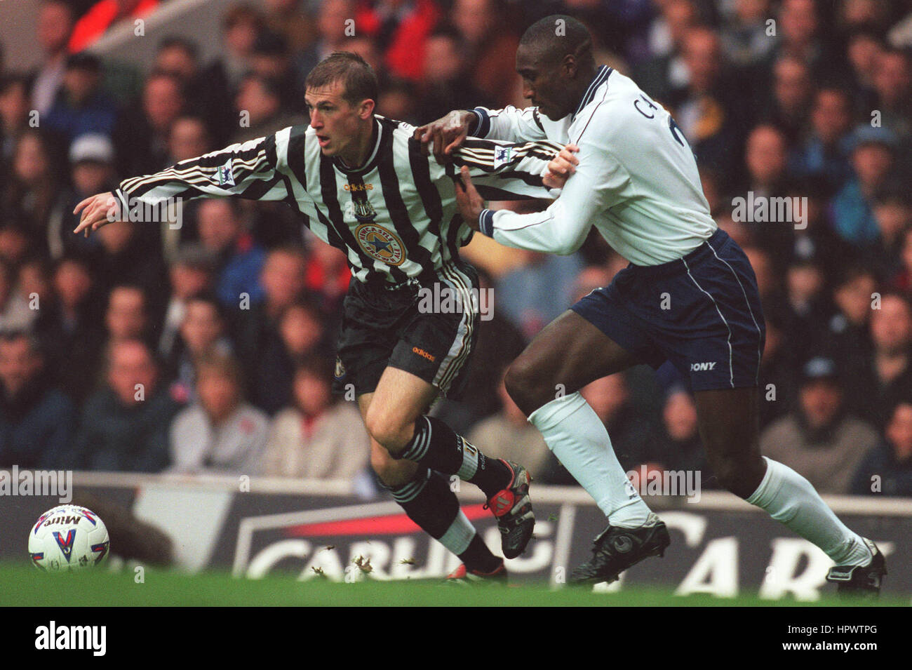 PAUL DALGLISH & SOL CAMPBELL TOTTENHAM HOTSPUR V NEWCASTLE 24 October ...