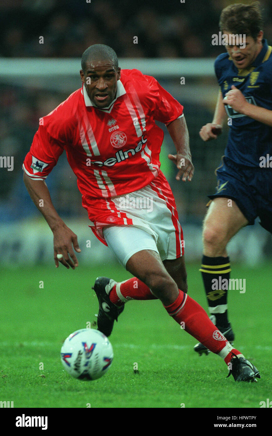 BRIAN DEANE MIDDLESBROUGH FC 24 October 1998 Stock Photo - Alamy