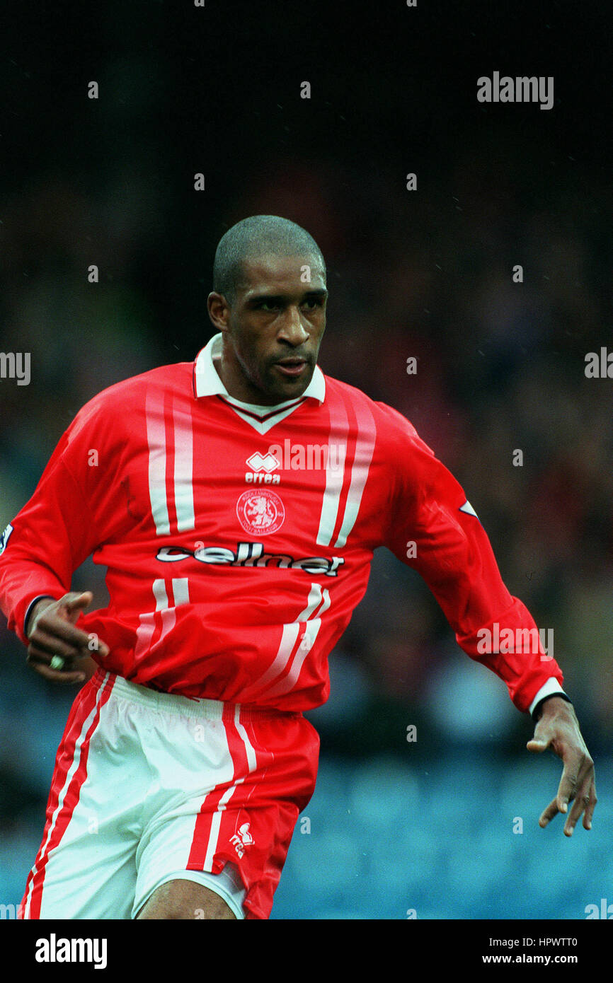 BRIAN DEANE MIDDLESBROUGH FC 24 October 1998 Stock Photo - Alamy