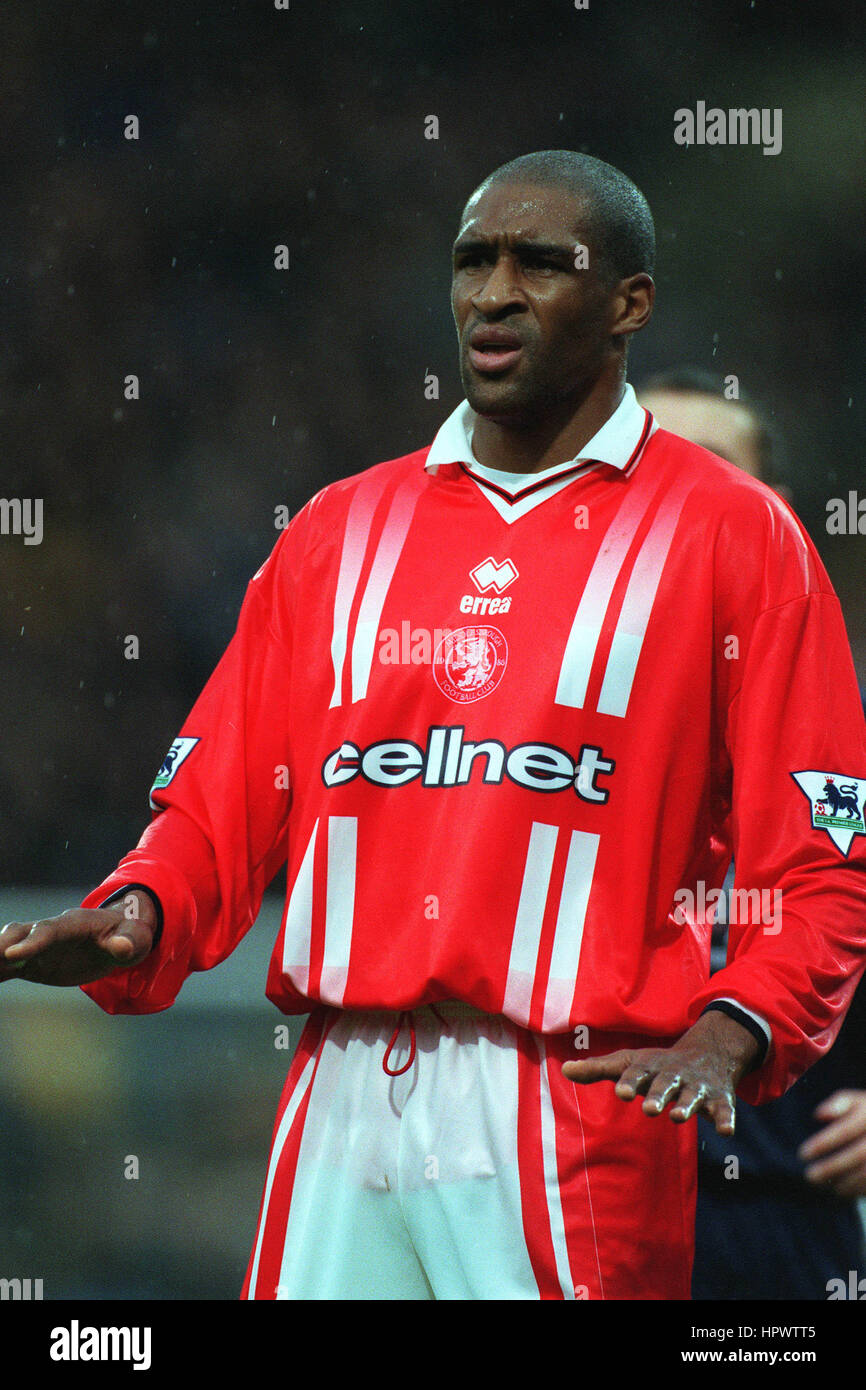 BRIAN DEANE MIDDLESBROUGH FC 24 October 1998 Stock Photo - Alamy