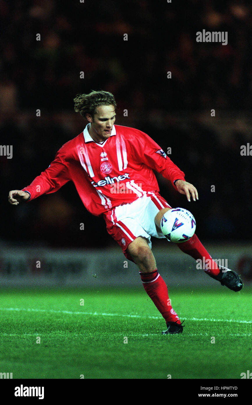 MIKKEL BECK MIDDLESBROUGH FC 29 October 1998 Stock Photo - Alamy