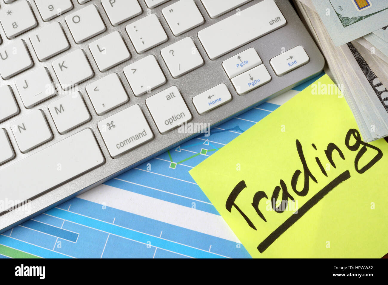 Trading business chart hi-res stock photography and images - Alamy