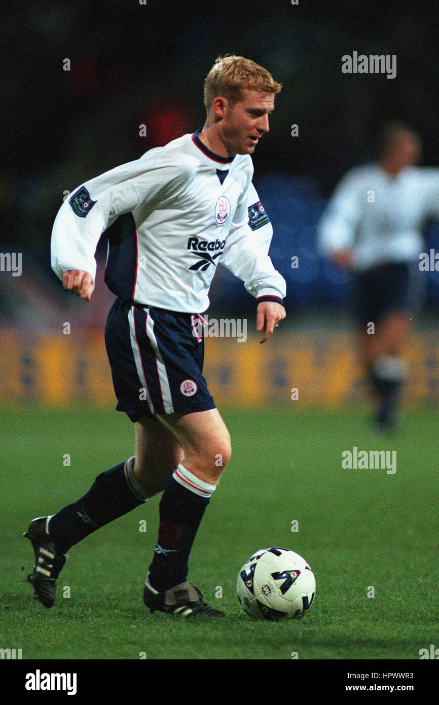 MICHAEL JOHANSEN BOLTON WANDERERS FC 16 November 1998 Stock Photo - Alamy