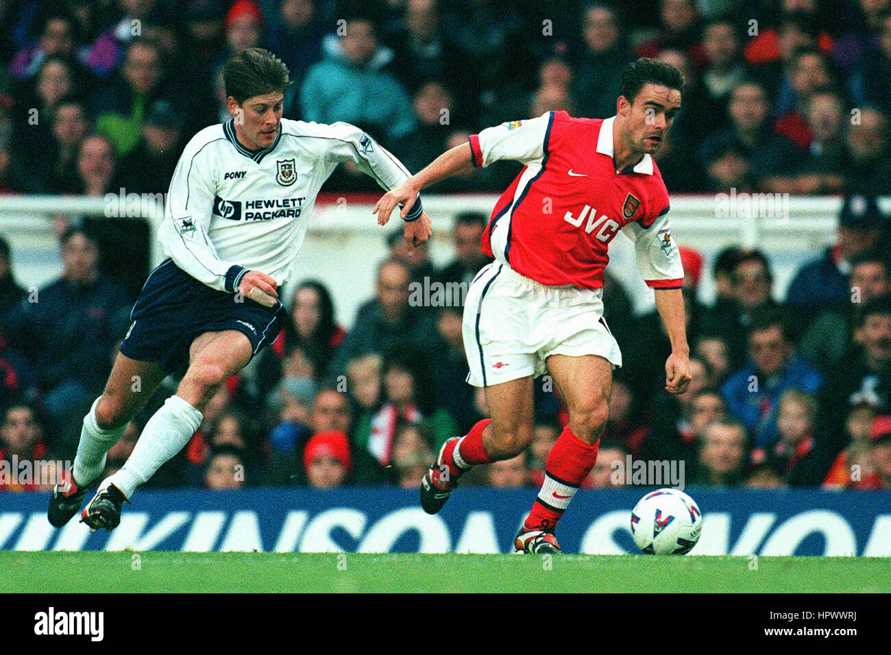 MARC OVERMARS DARREN ANDERTON ARSENAL V TOTTENHAM 16 November 1998 ...