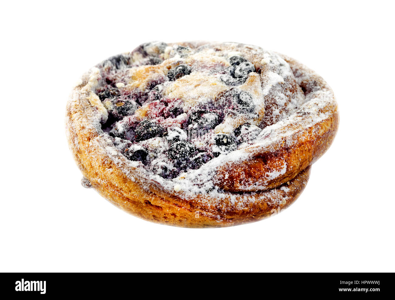 Delicious bun with currant photographed close up Stock Photo - Alamy
