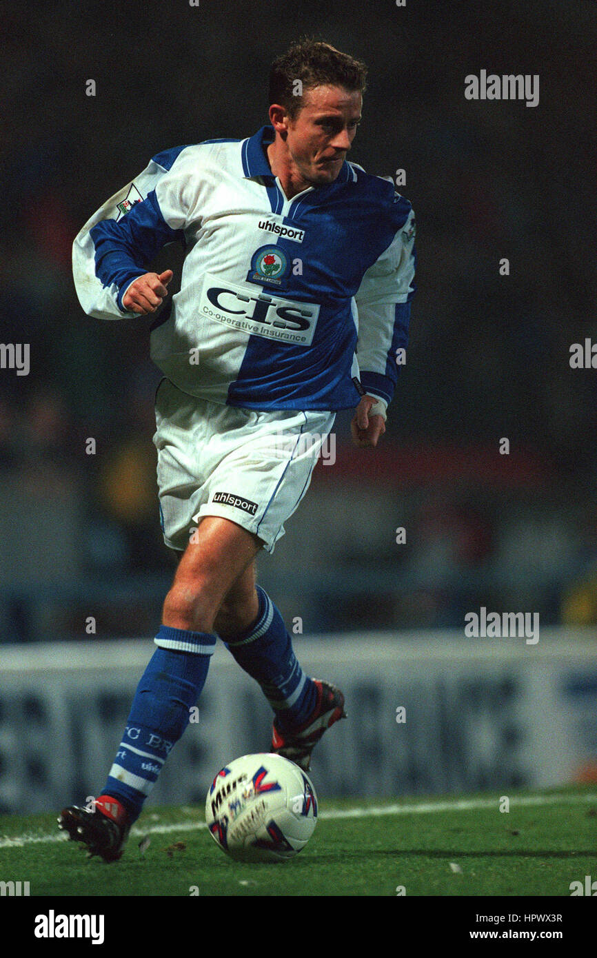 KEVIN GALLACHER BLACKBURN ROVERS FC 21 November 1998 Stock Photo - Alamy