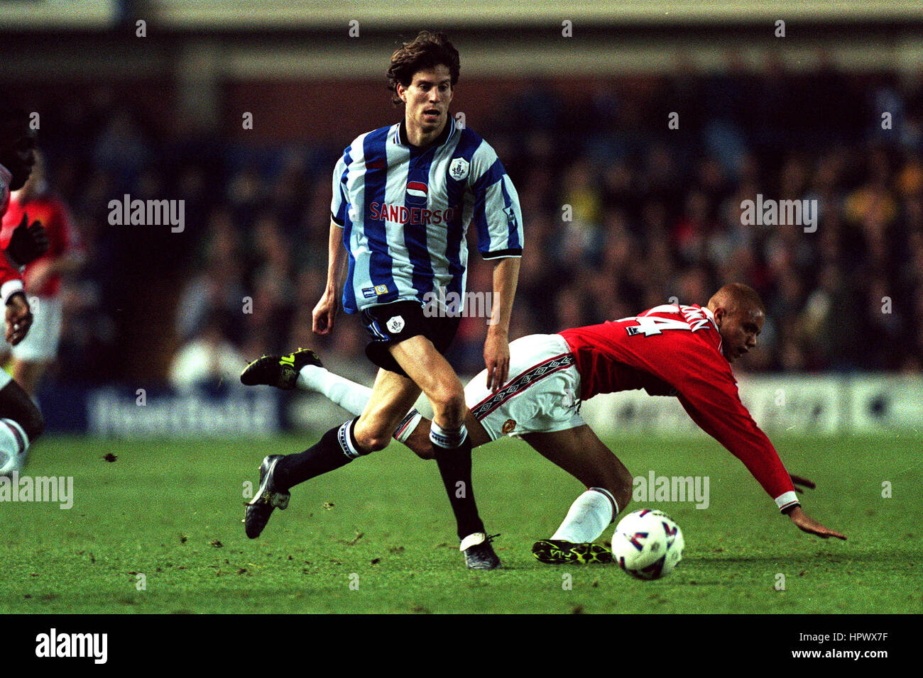 PETTER RUDI & WES BROWN SHEFFIELD WED V MANCHESTER UTD 23 November 1998 ...