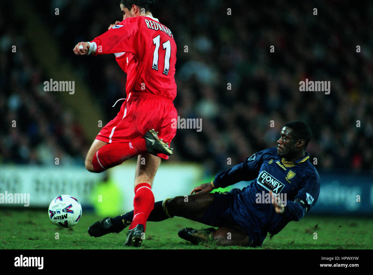 ROBBIE EARLE & JAMIE REDKNAPP WIMBLEDON V LIVERPOOL 14 December 1998 ...