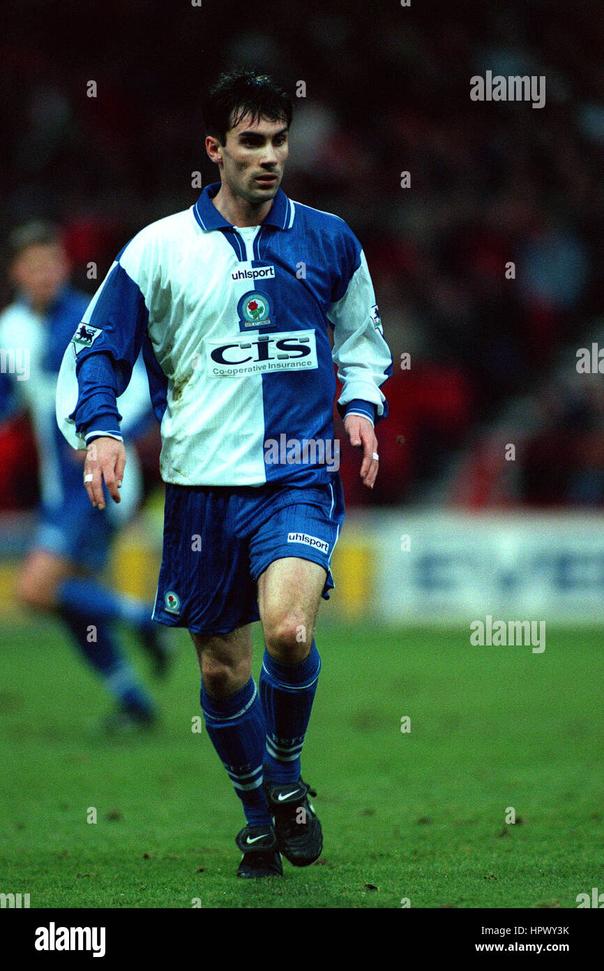KEITH GILLESPIE BLACKBURN ROVERS FC 20 December 1998 Stock Photo - Alamy