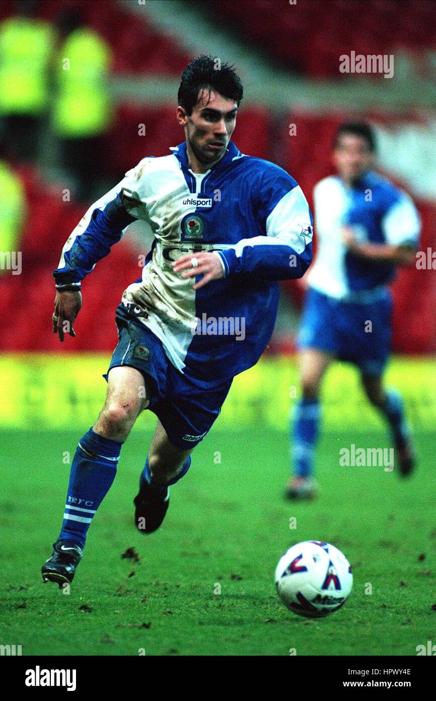 KEITH GILLESPIE BLACKBURN ROVERS FC 19 December 1998 Stock Photo - Alamy