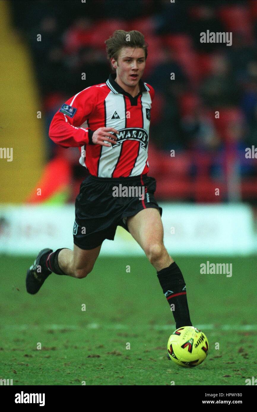 WAYNE QUINN SHEFFIELD UNITED FC 20 December 1998 Stock Photo - Alamy