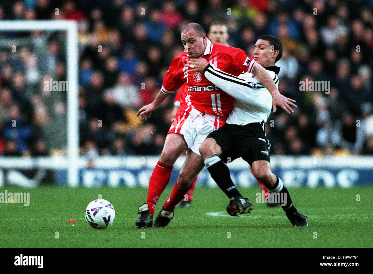 PAUL GASCOIGNE STEFANO ERANIO DERBY COUNTY V MIDDLESBROUGH 28 December ...
