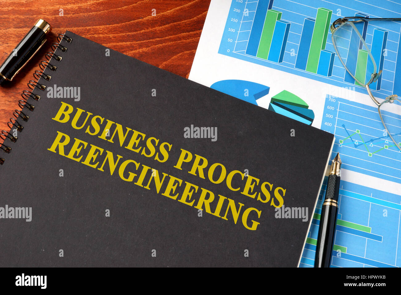 Book with title Business process reengineering BPR Stock Photo - Alamy