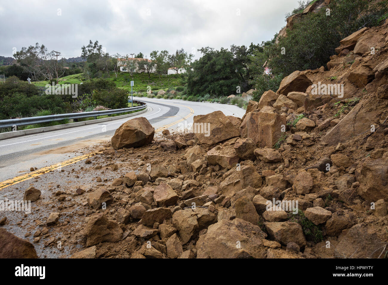 Landslide hi-res stock photography and images - Alamy