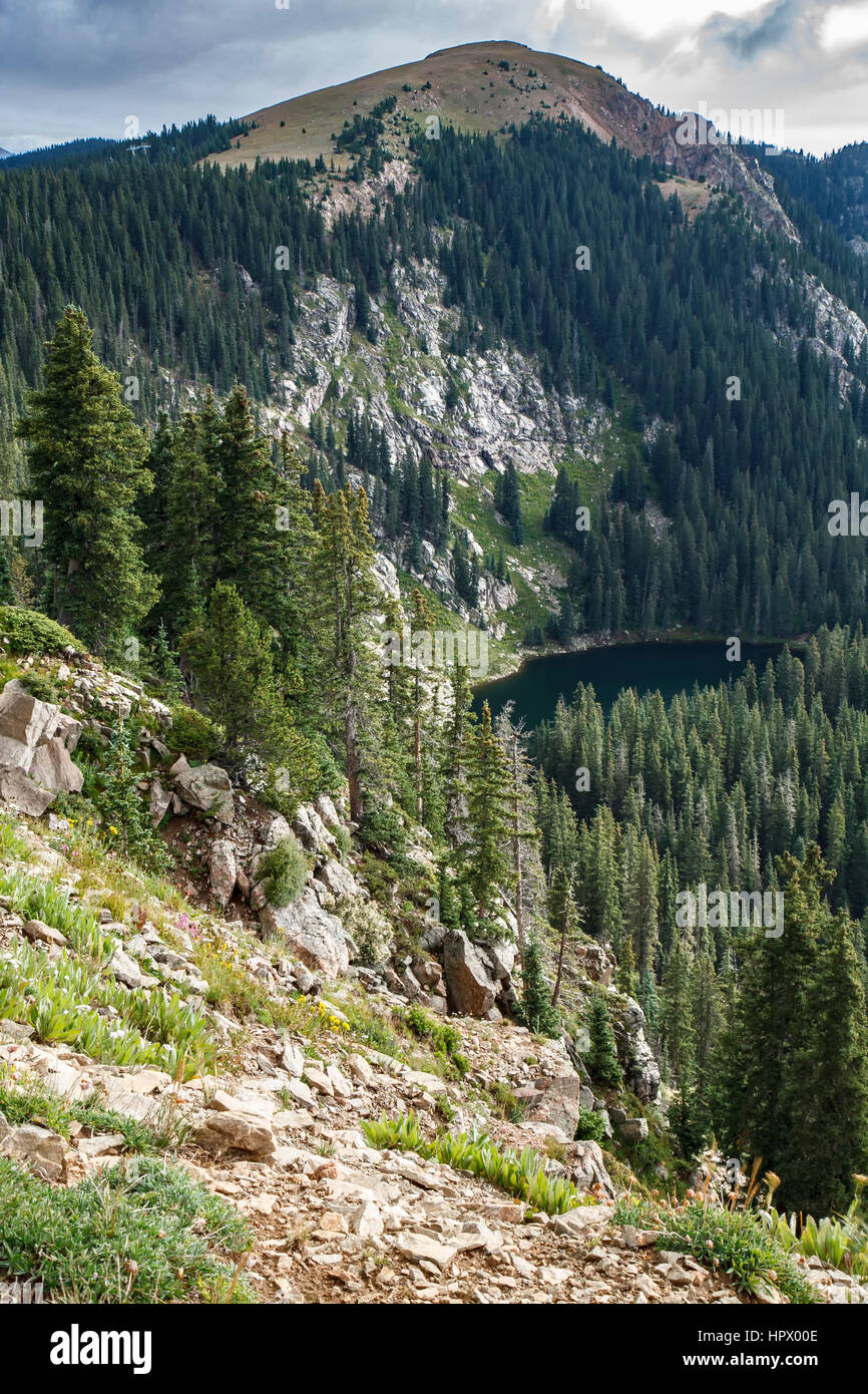 Deception Peak and Santa Fe Lake, Santa Fe National Forest, near Santa ...