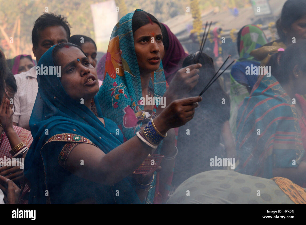 Indian Hindu devotee busy worships Lord Shiva on the occasion of Maha ...