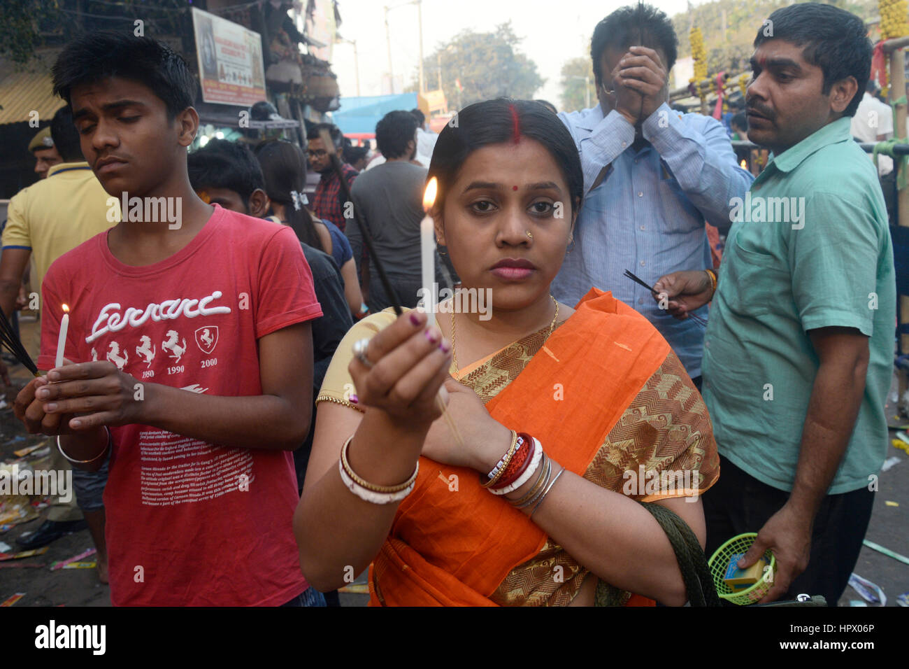 Indian Hindu devotee busy worships Lord Shiva on the occasion of Maha ...