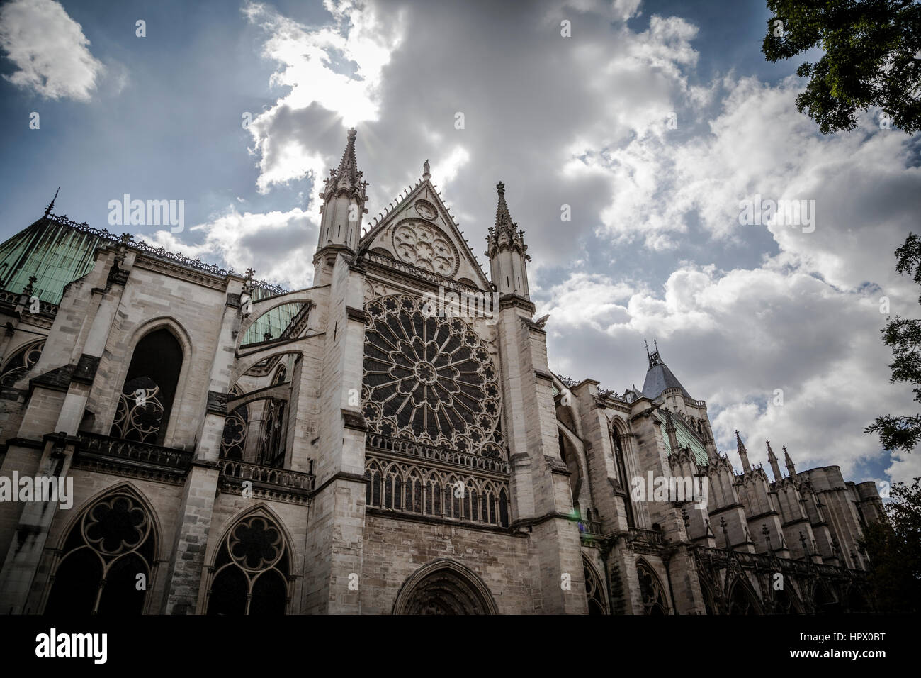 The Basilica of Saint Denis. The Abbey is the burial site of the kings ...