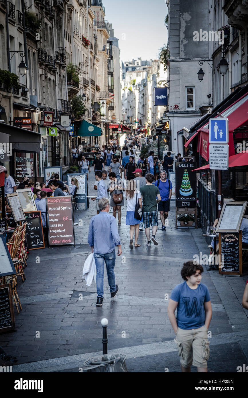 Rue montorgueil and paris and france hi-res stock photography and ...