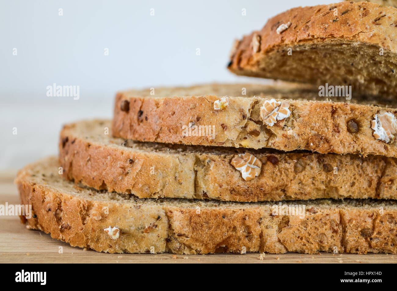 Sliced Multi Grain Bread closeup Stock Photo - Alamy