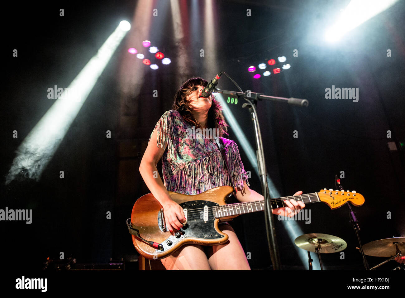 Deap Vally Performing Live In Liverpool September 2016 Stock Photo - Alamy