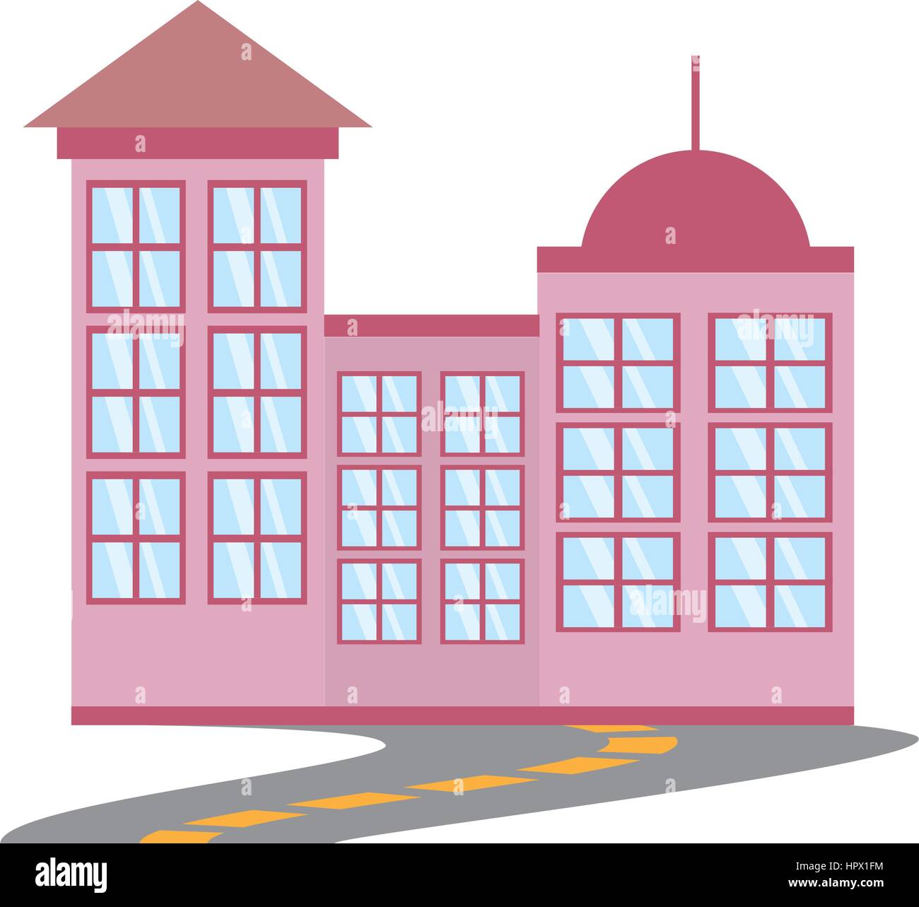 Central urban square Stock Vector Images - Alamy