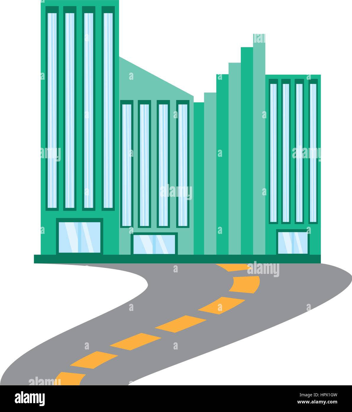 Office front facade and sidewalk Stock Vector Images - Alamy