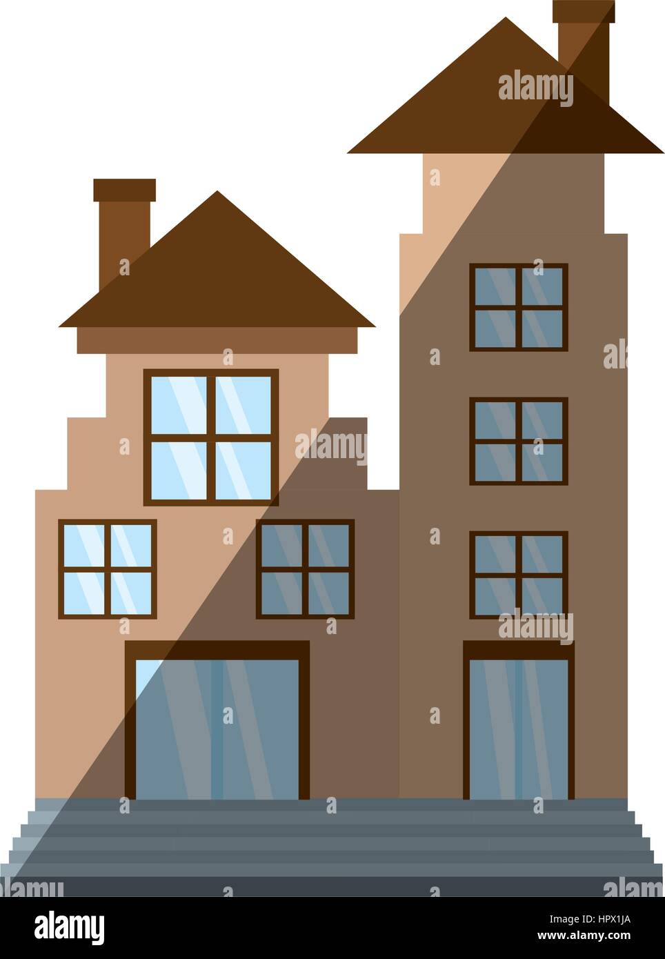 real estate apartment building shadow Stock Vector Image & Art - Alamy