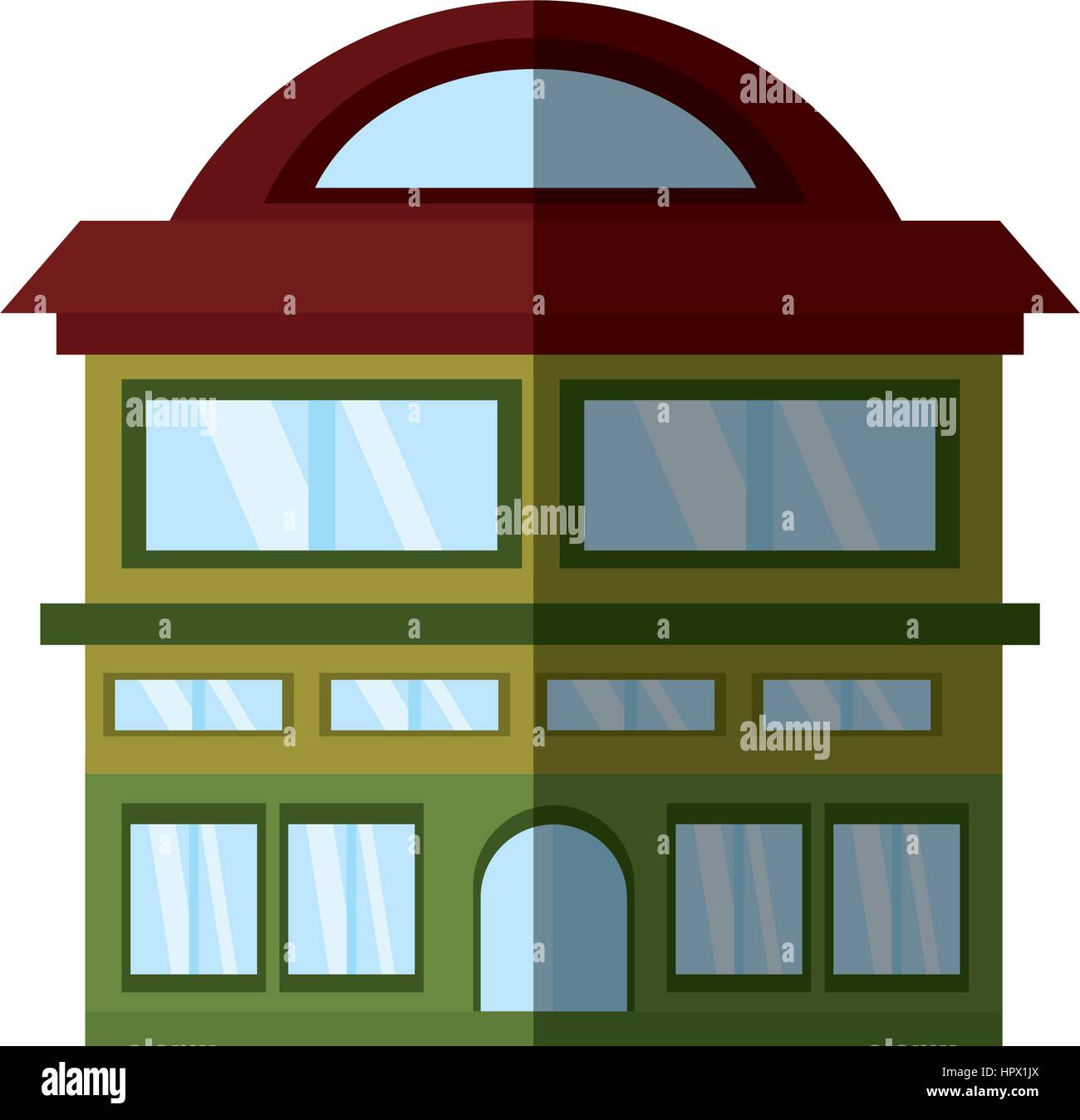 building classic construction shadow Stock Vector Image & Art - Alamy