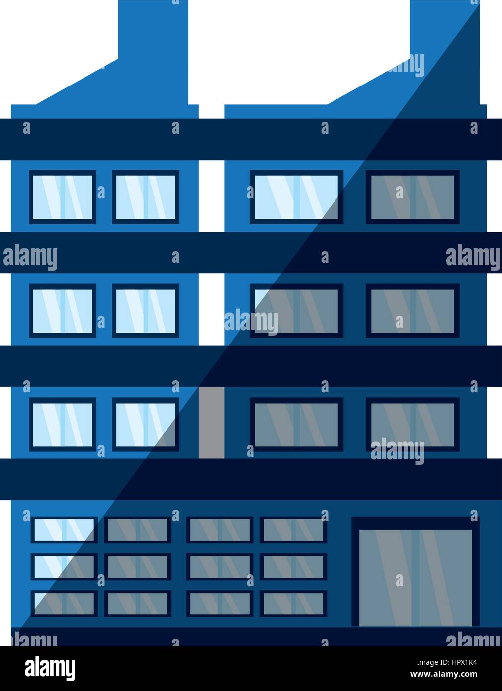 building corporate shadow icon Stock Vector Image & Art - Alamy