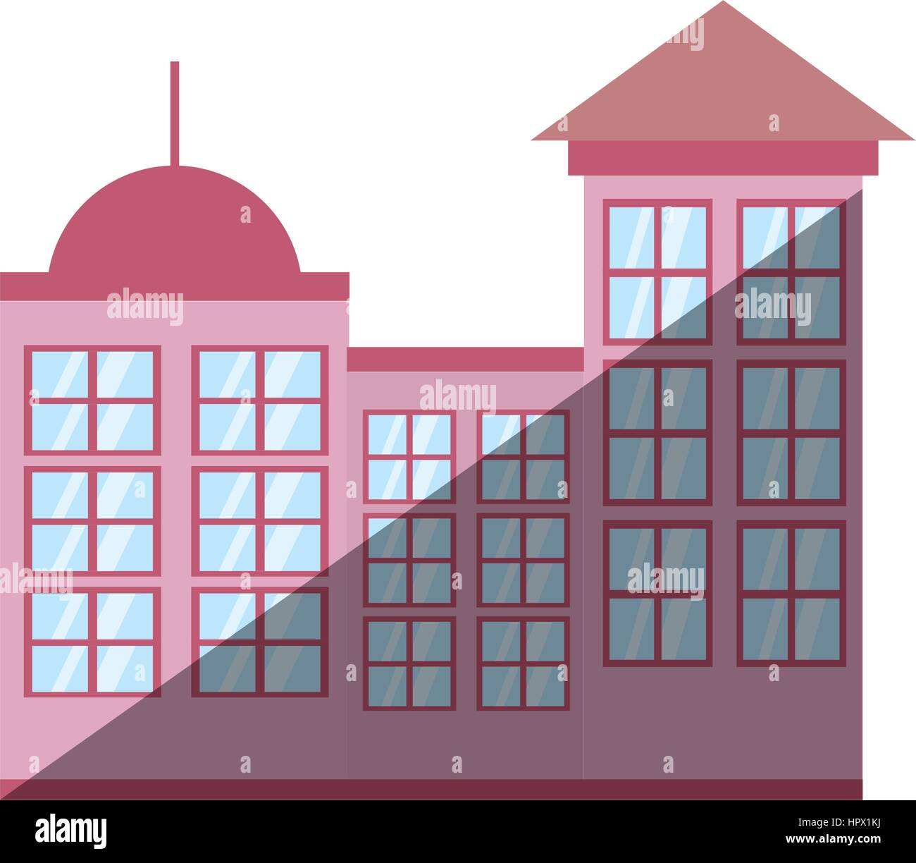 building modern urban shadow Stock Vector Image & Art - Alamy